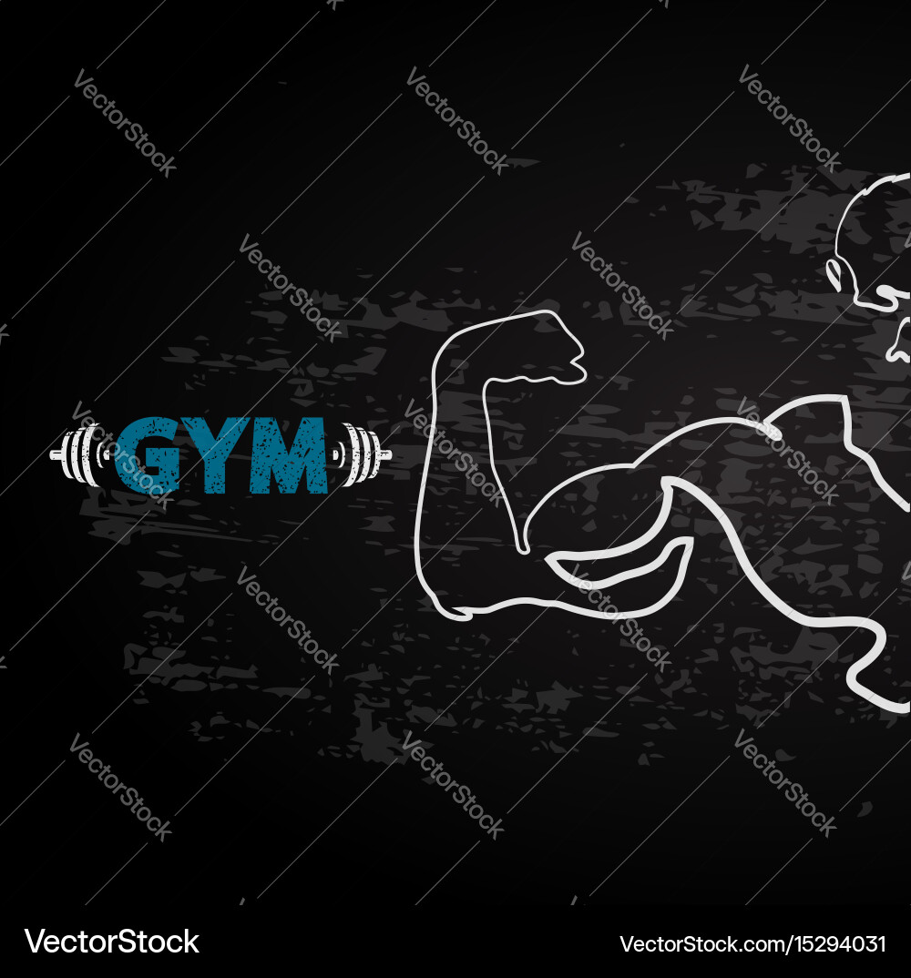 Gym design Royalty Free Vector Image - VectorStock