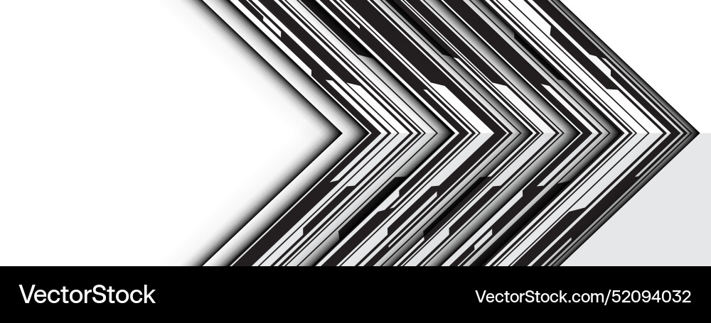 Abstract black arrow cyber futuristic direction Vector Image