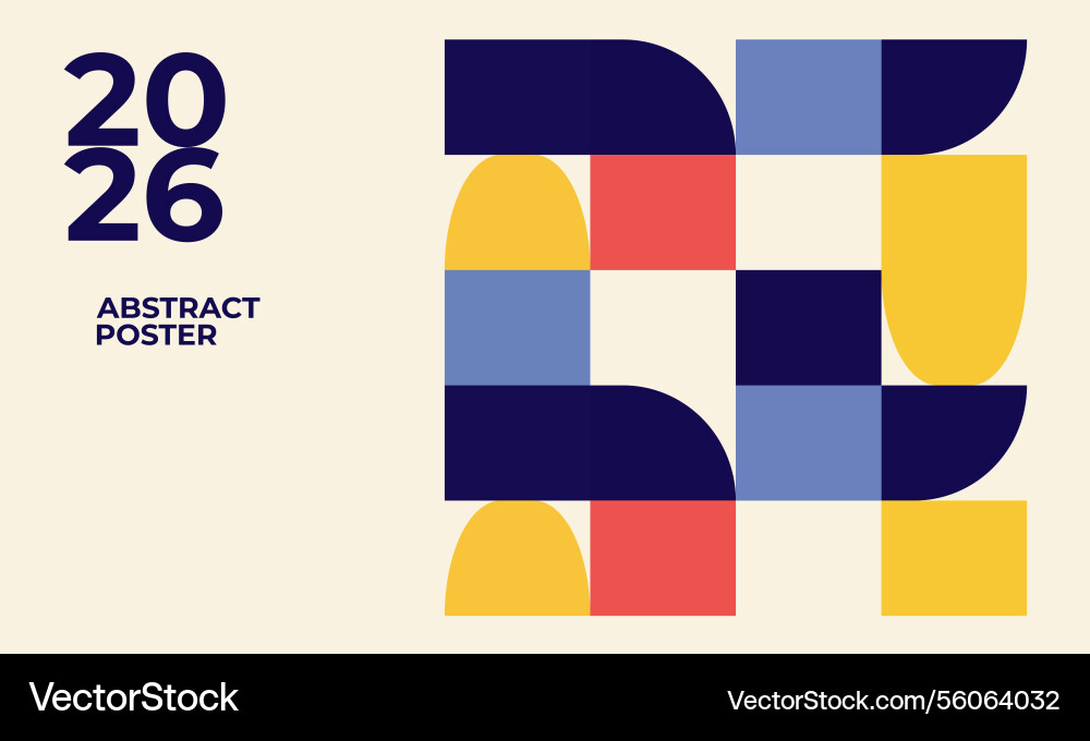 Abstract colorful poster Royalty Free Vector Image