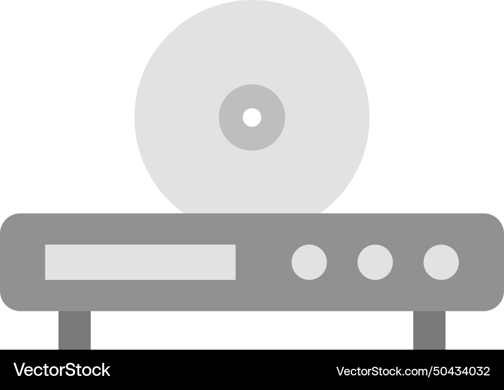 Disc player icon image Royalty Free Vector Image