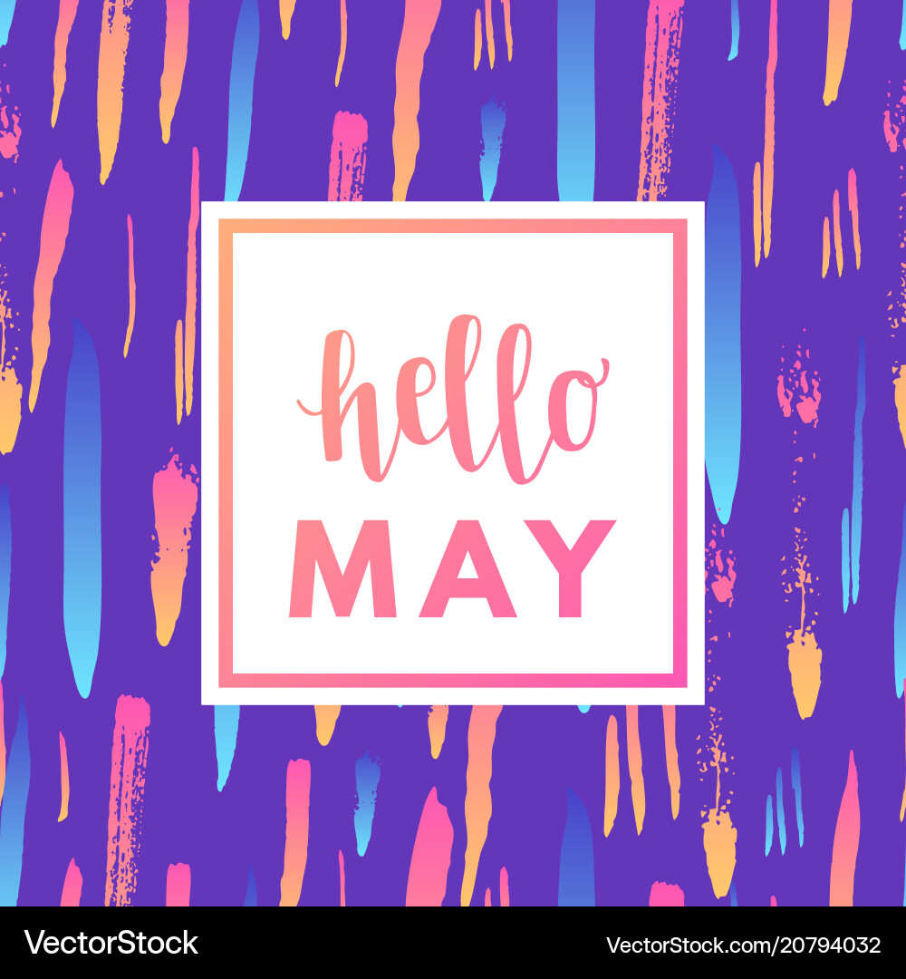 Hello may sale banner Royalty Free Vector Image