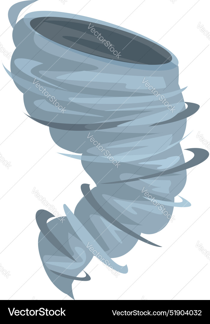 Powerful destructive tornado rotating natural Vector Image