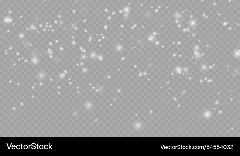 Realistic falling snow Royalty Free Vector Image