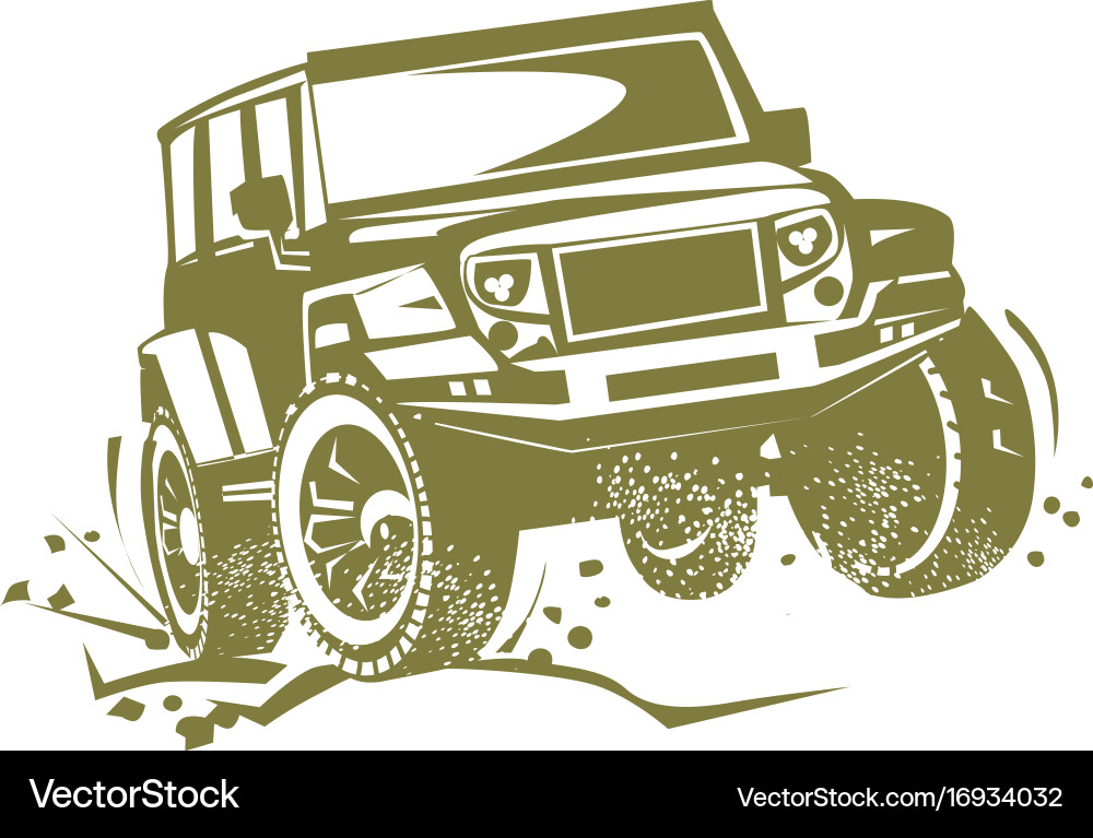 Suv car Royalty Free Vector Image - VectorStock