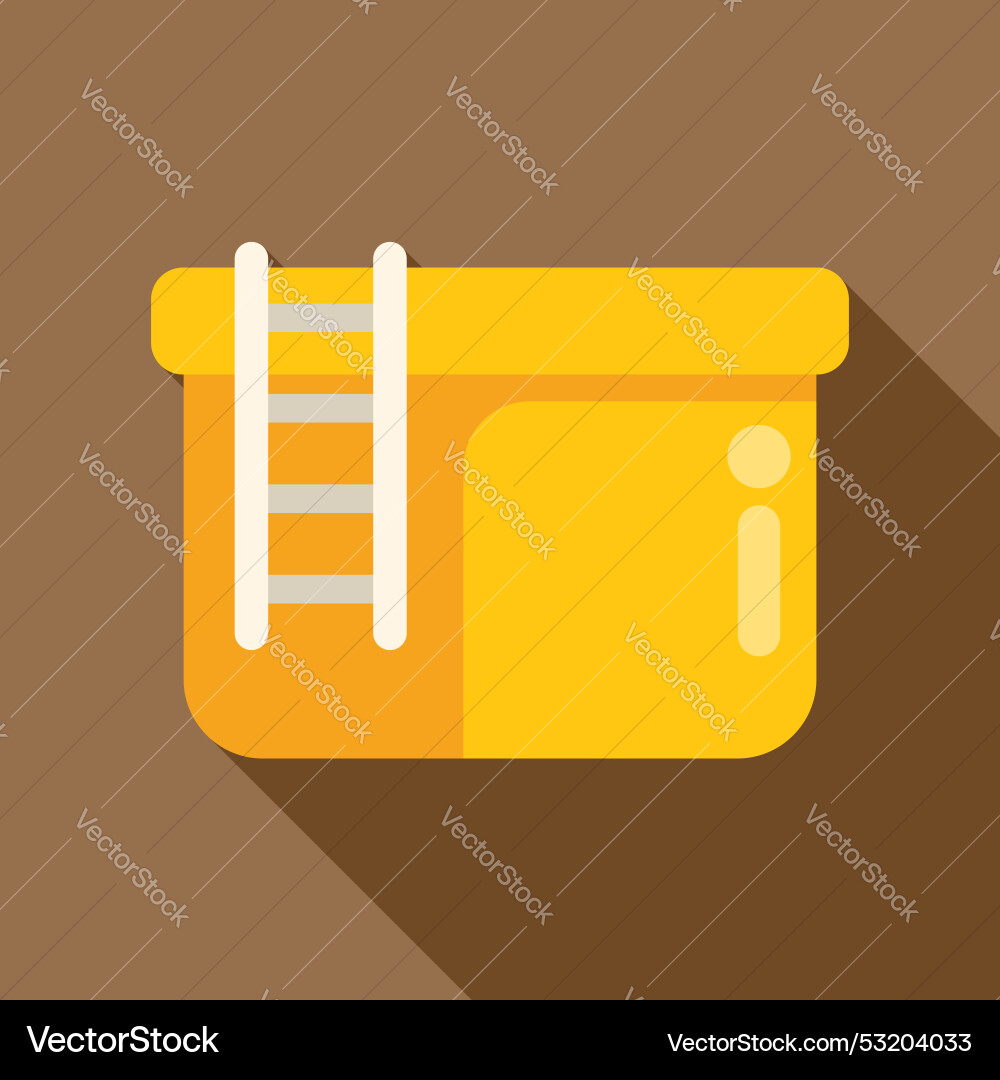 Inflatable rectangular above ground backyard Vector Image