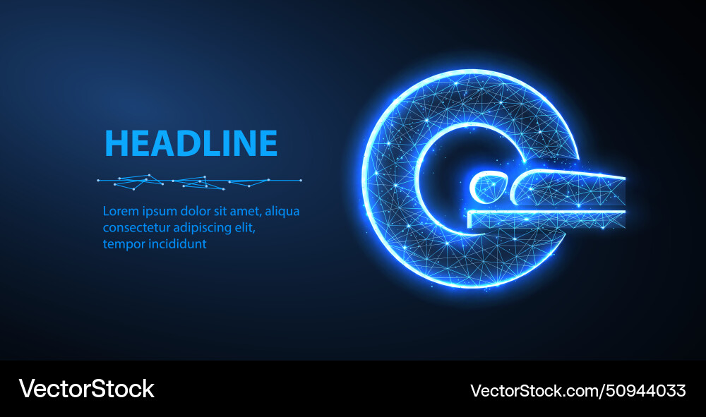 Mri icon head ct brain imaging diagnostic Vector Image