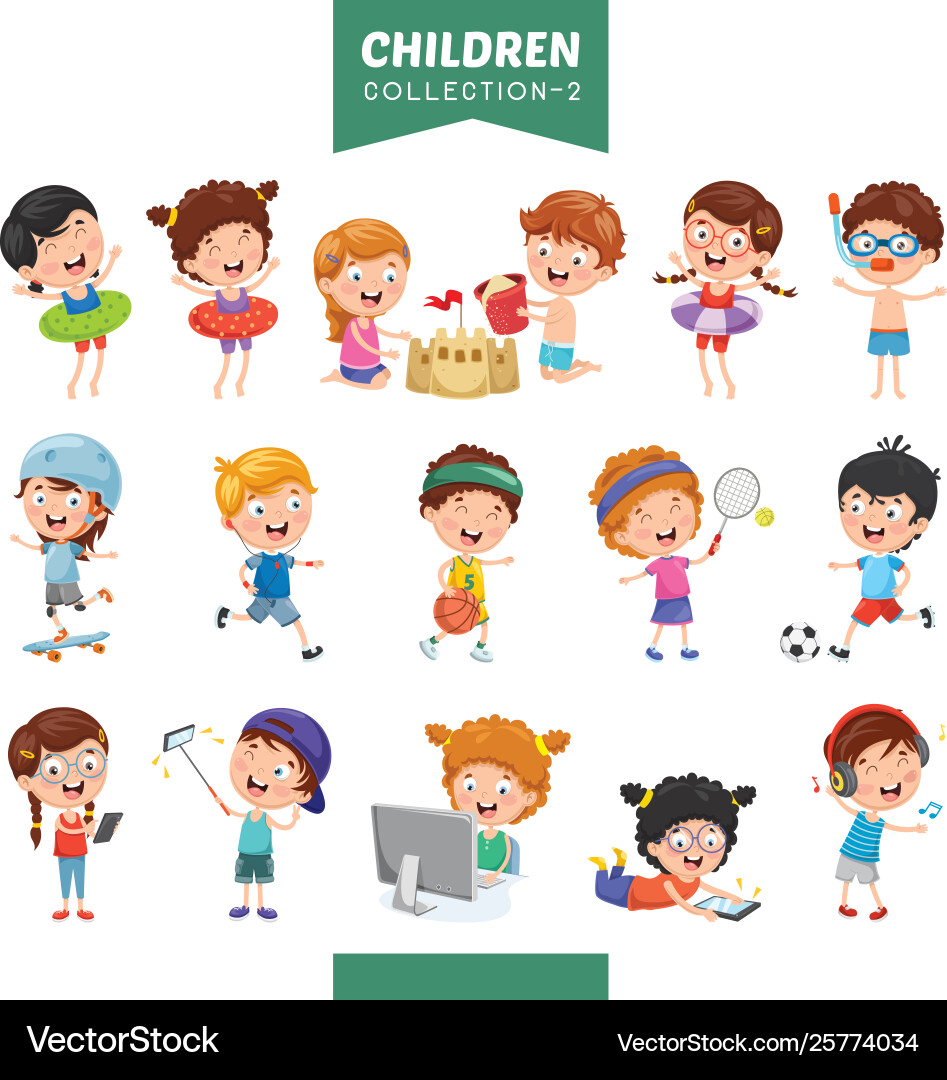 Cartoon children Royalty Free Vector Image - VectorStock