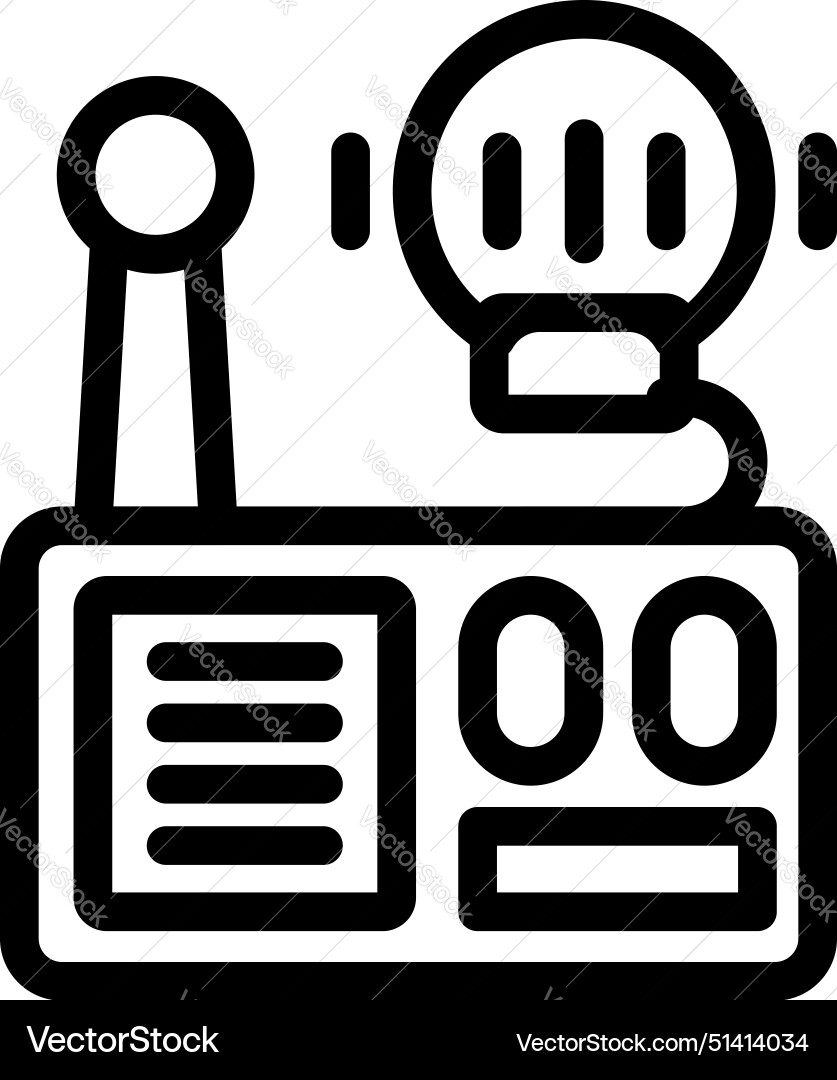 Simplified black and white icon representing Vector Image