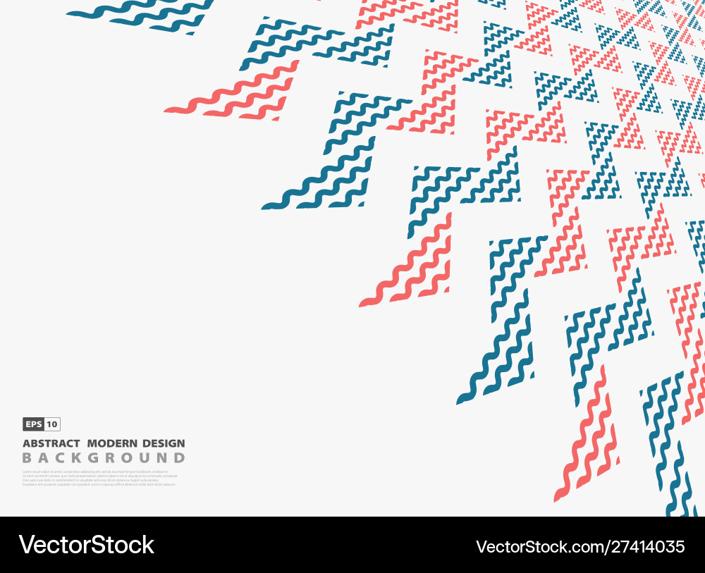 Abstract red and blue triangle modern template Vector Image