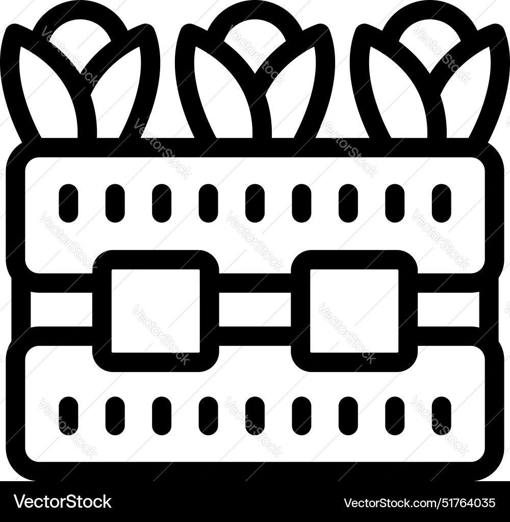 Hydroponic system growing flowers using mineral Vector Image