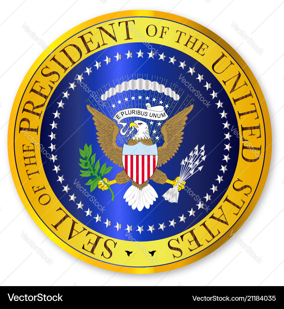 Presidential Seal Royalty Free Vector Image - VectorStock