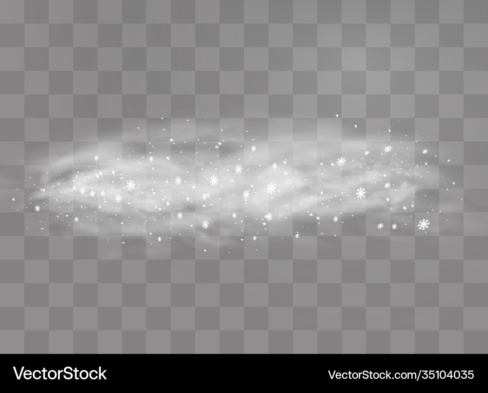 Snow and wind Royalty Free Vector Image - VectorStock