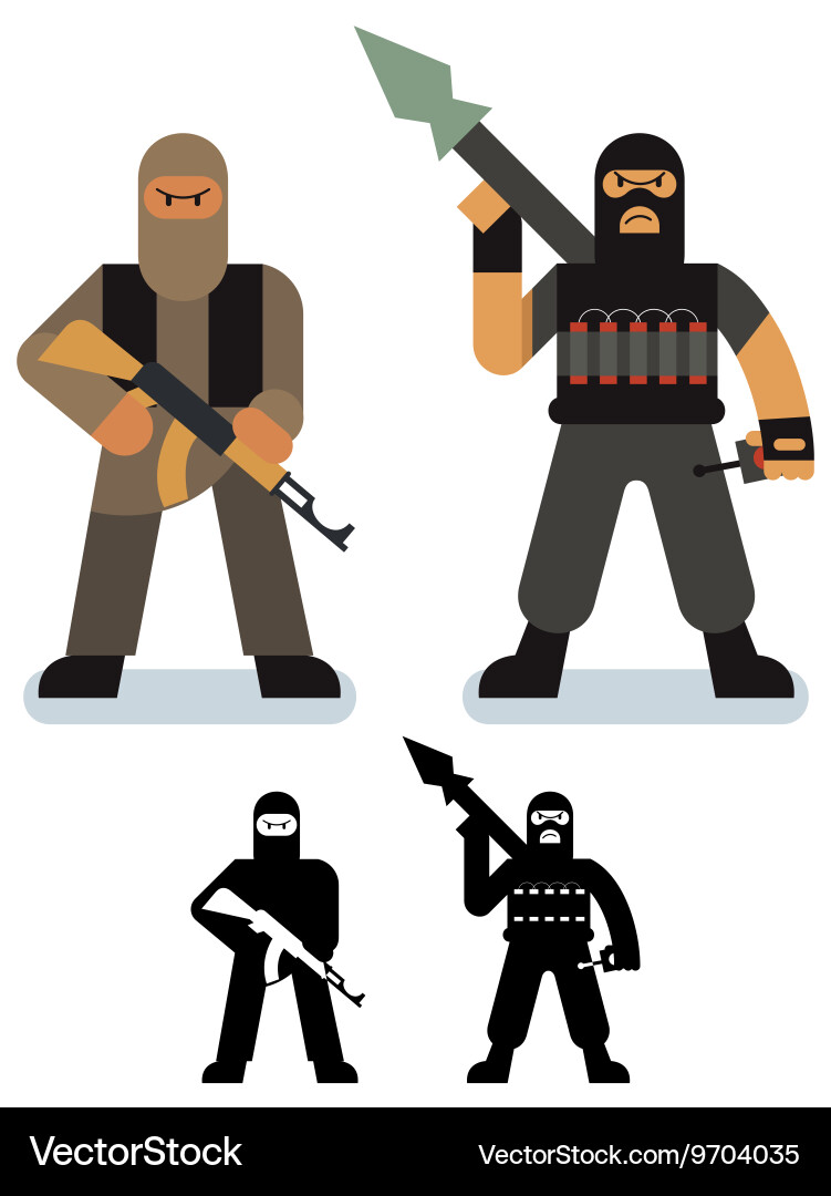 Terrorist Royalty Free Vector Image - VectorStock