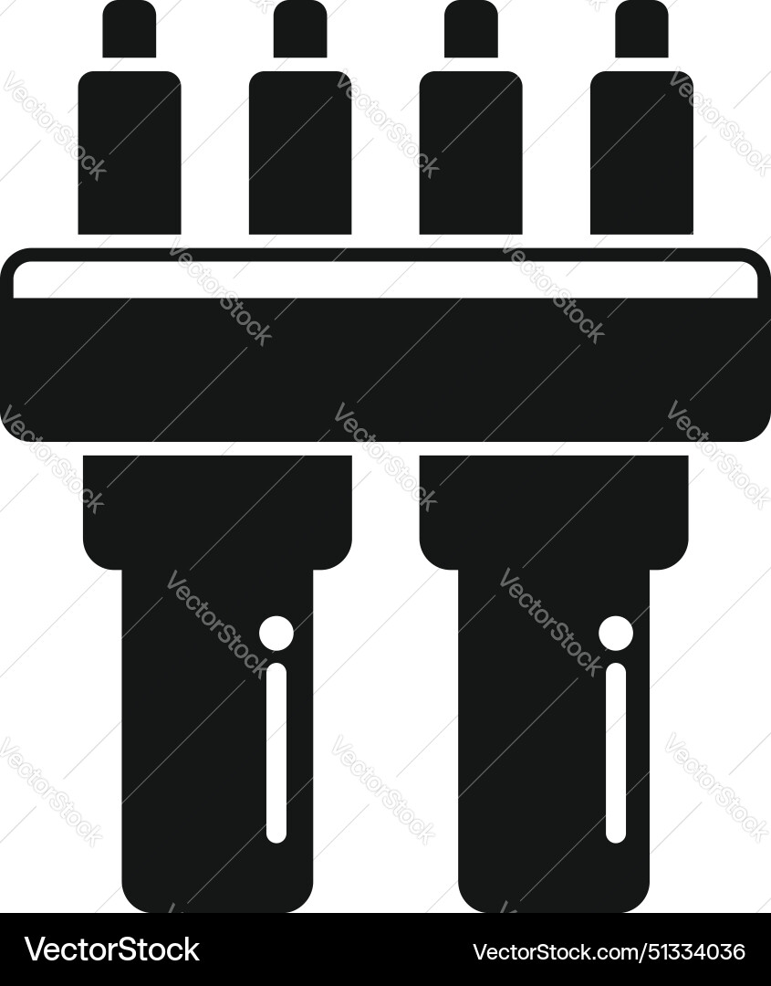 Black silhouette of electrical plug adapters Vector Image