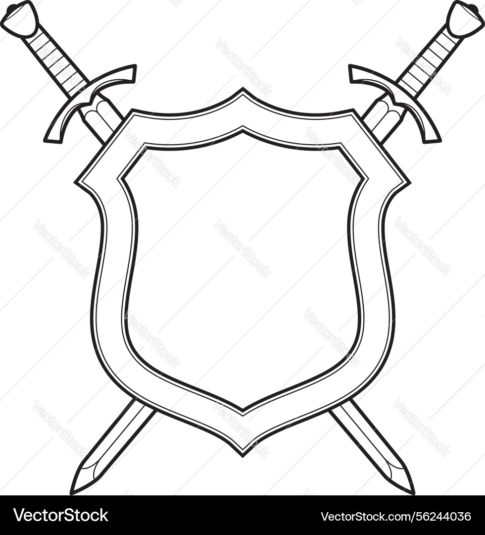 Sword And Shield Vector