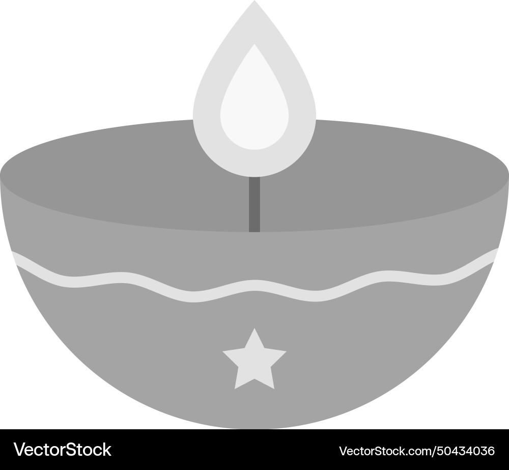 Diya lamp icon image Royalty Free Vector Image