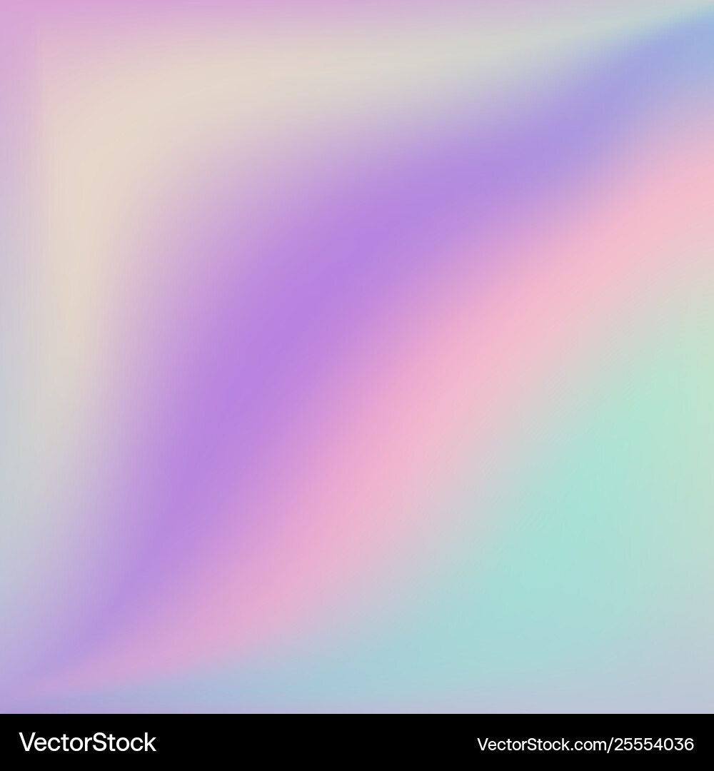 Iridescent Holographic Gradient Background Vector Image