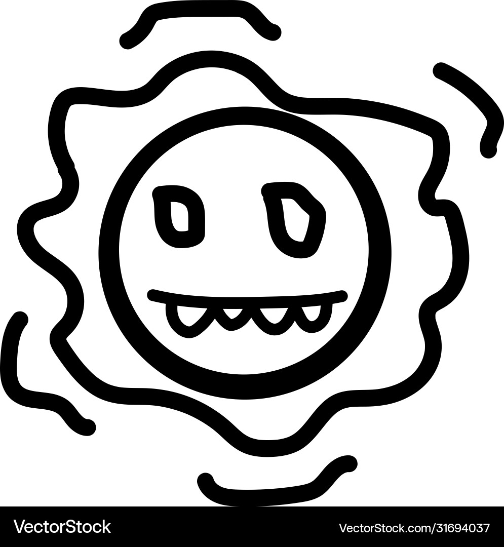 Emoticon bacteria Royalty Free Vector Image - VectorStock