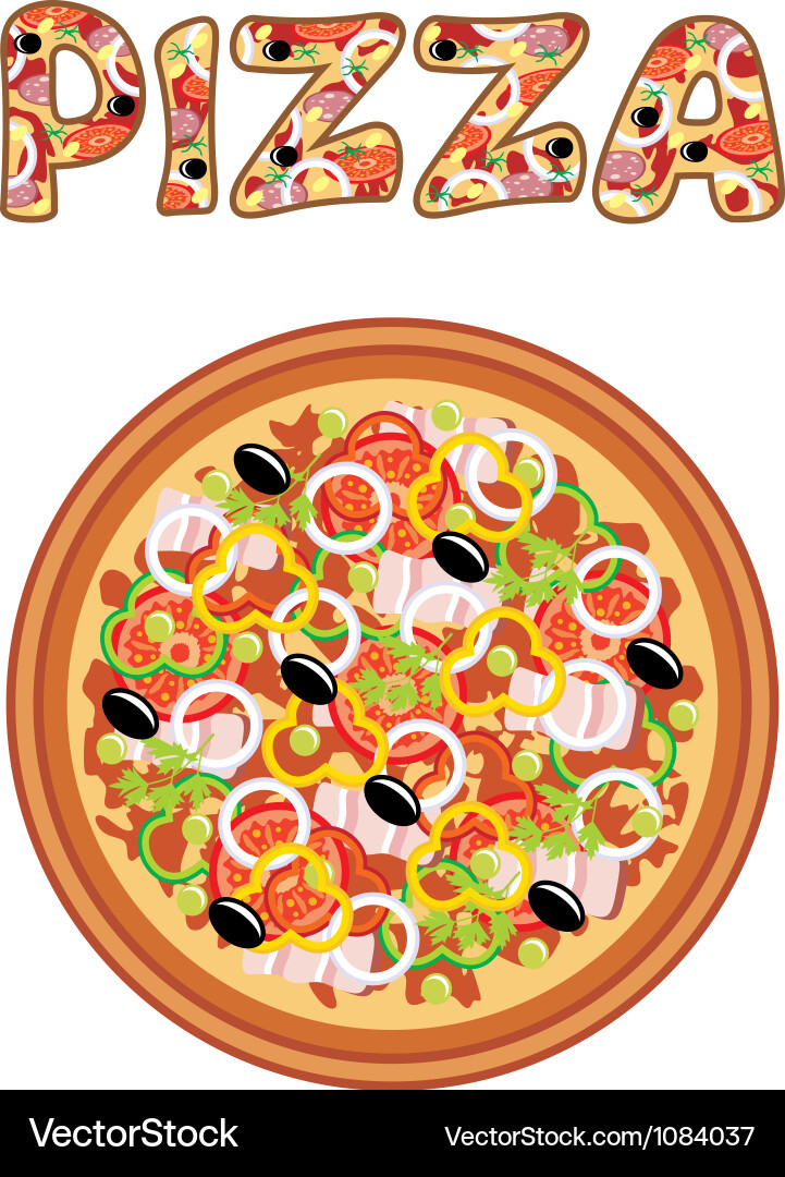 Pizza Royalty Free Vector Image - VectorStock