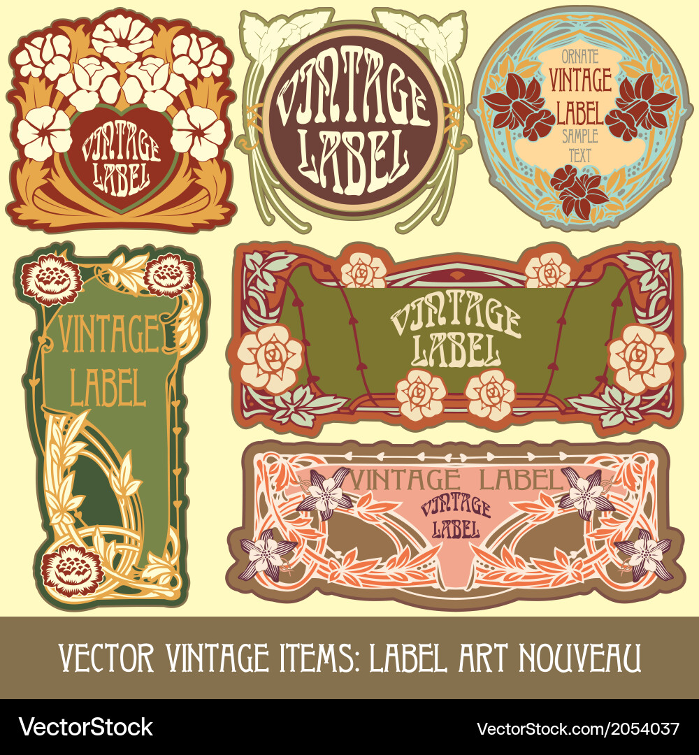 Vintage items Royalty Free Vector Image - VectorStock