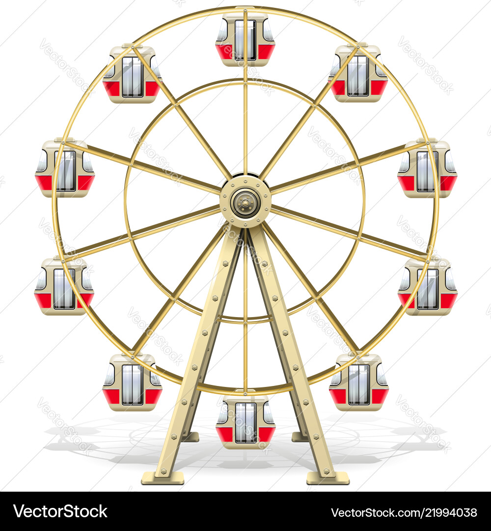 Ferris wheel Royalty Free Vector Image - VectorStock
