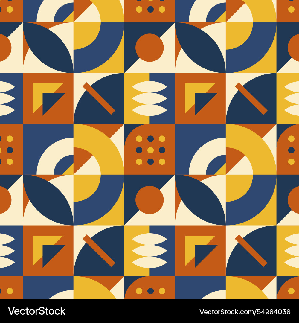 Flat mosaic pattern Royalty Free Vector Image - VectorStock