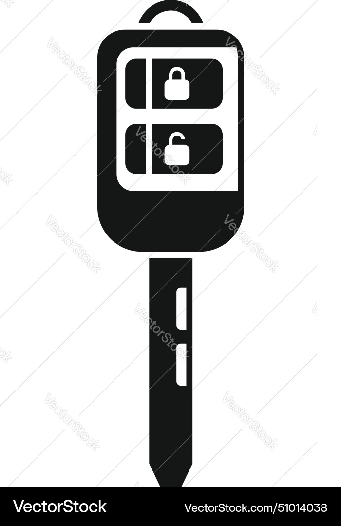 Smart entrance key icon simple wireless Royalty Free Vector