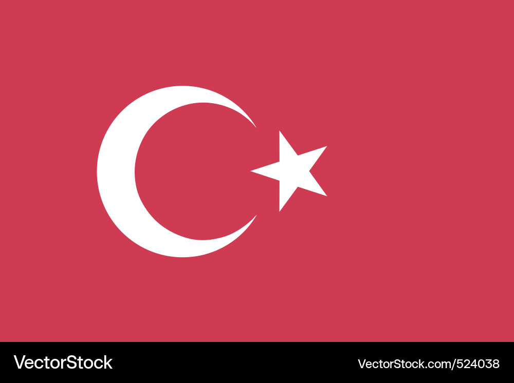 Turkish Flag (524038) – Royalty-Free Vector | VectorStock