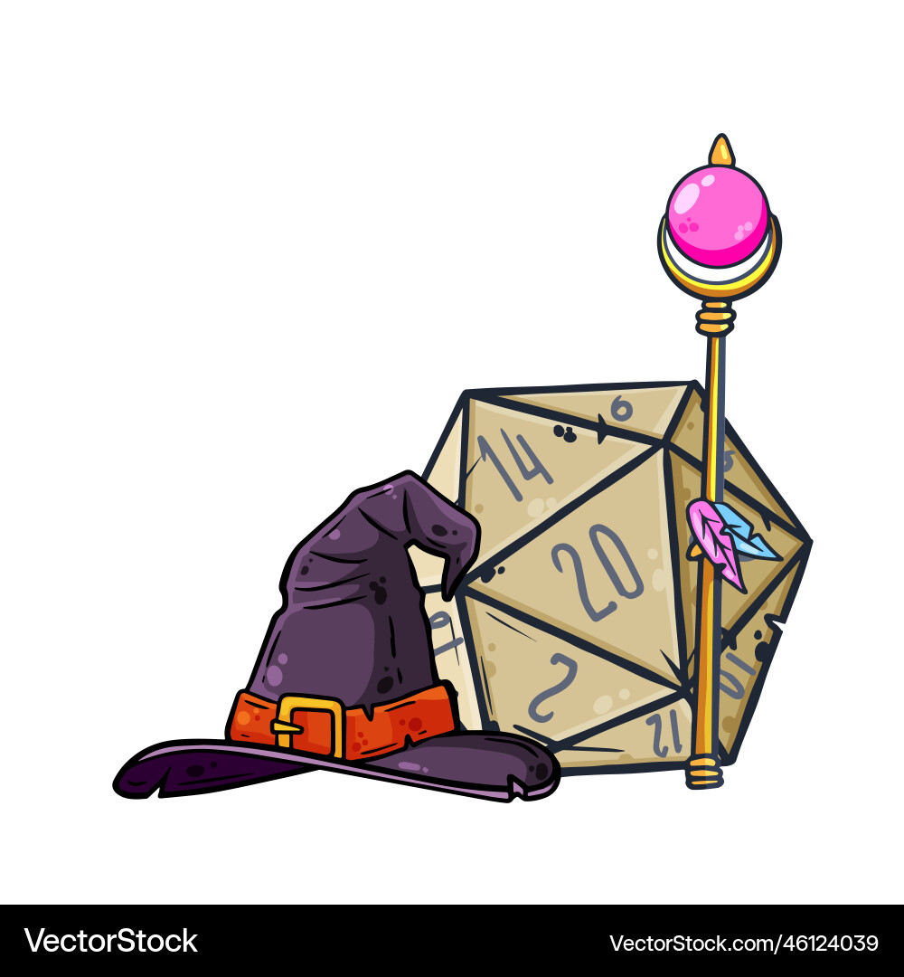 Dice for playing dnd Royalty Free Vector Image