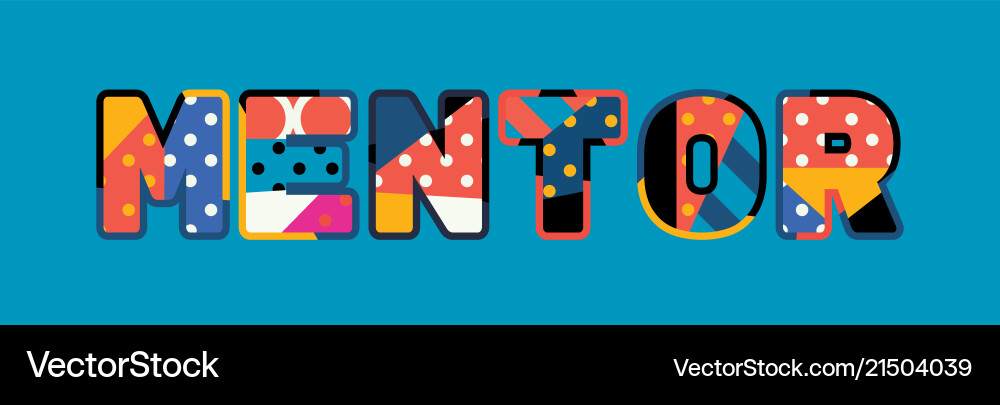 Mentor concept word art Royalty Free Vector Image