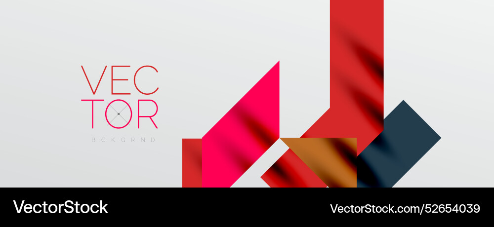 Minimal composition abstract lines and triangles Vector Image