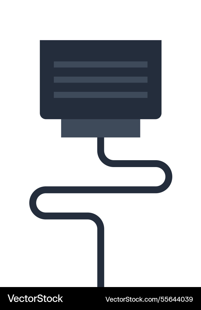 Plugin flat web icon concept Royalty Free Vector Image