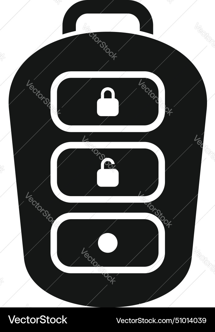 Safe chip control icon simple transport Royalty Free Vector