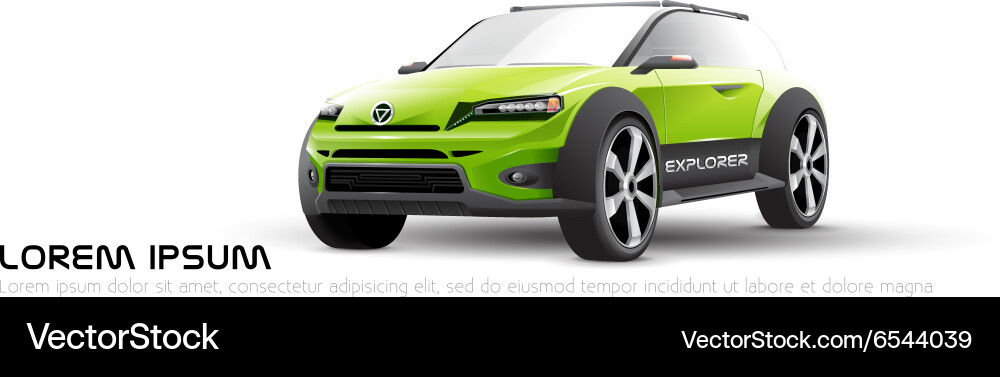 SUV Adventure Vehicle Royalty Free Vector Image