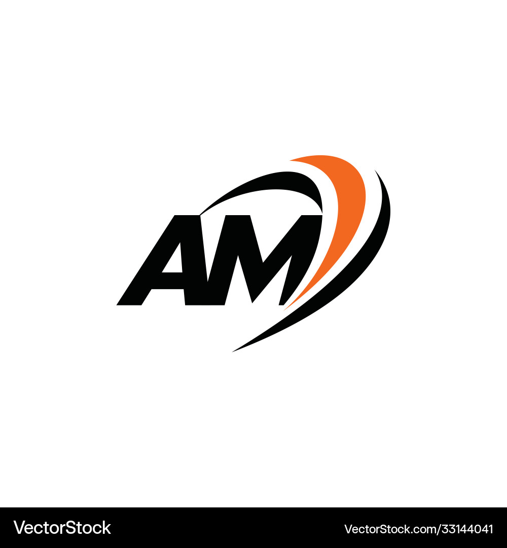 Am monogram logo Royalty Free Vector Image - VectorStock