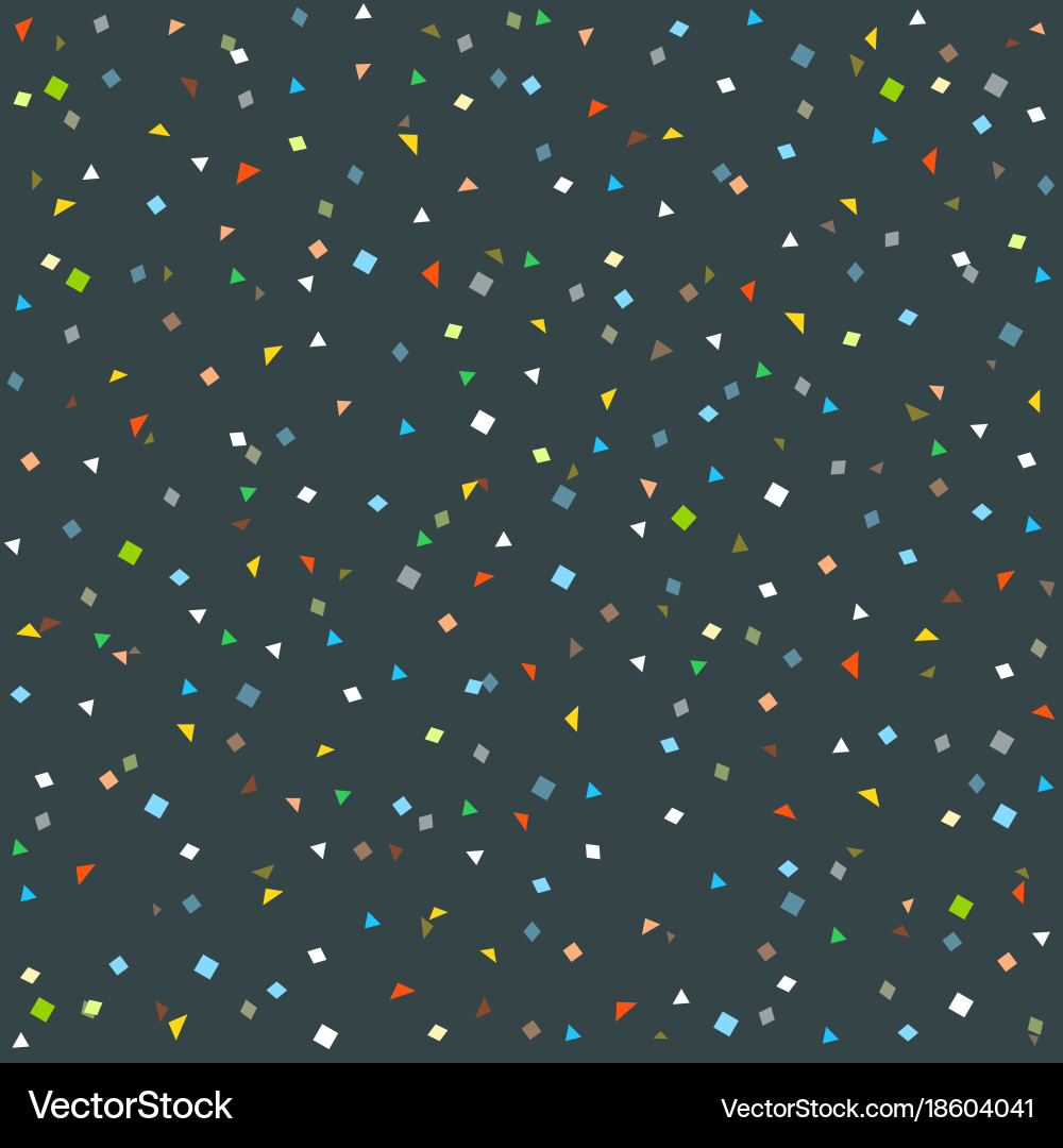 Festive pattern with confetti christmas seamless Vector Image