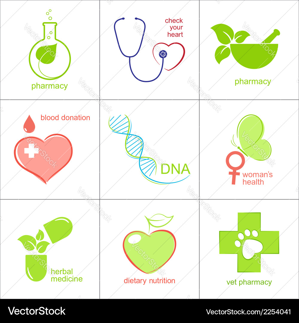 Health care icons Royalty Free Vector Image - VectorStock