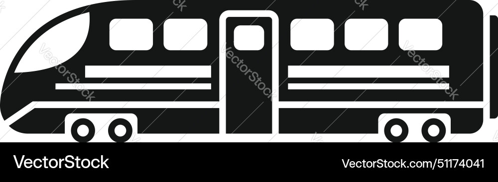 High speed train icon simple public rail Vector Image