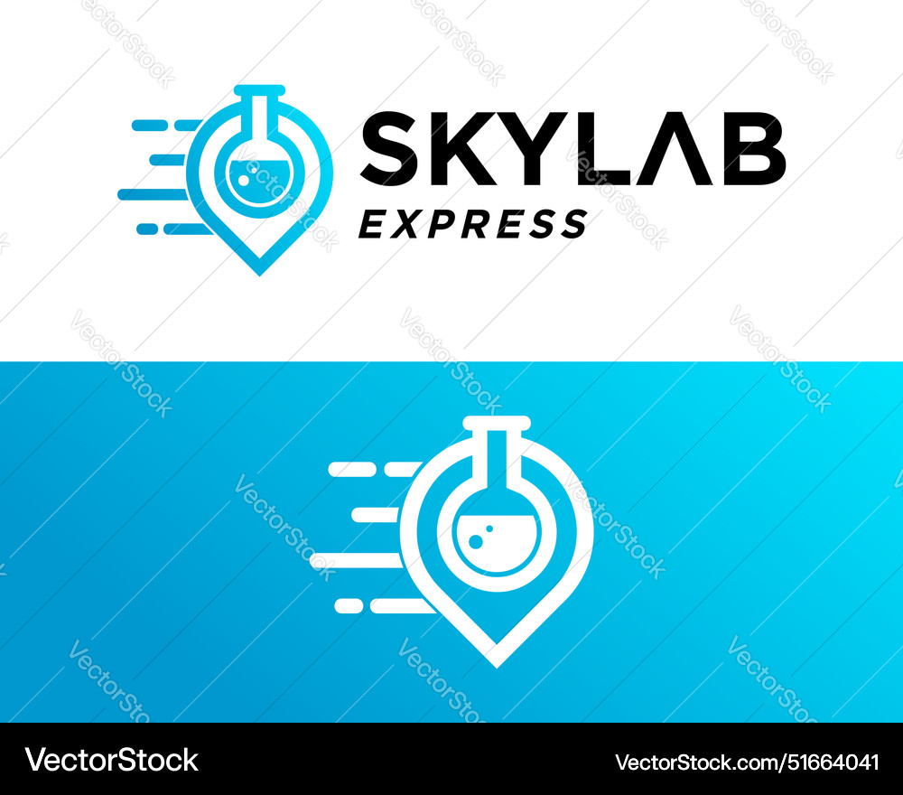 Lab location logo Royalty Free Vector Image - VectorStock
