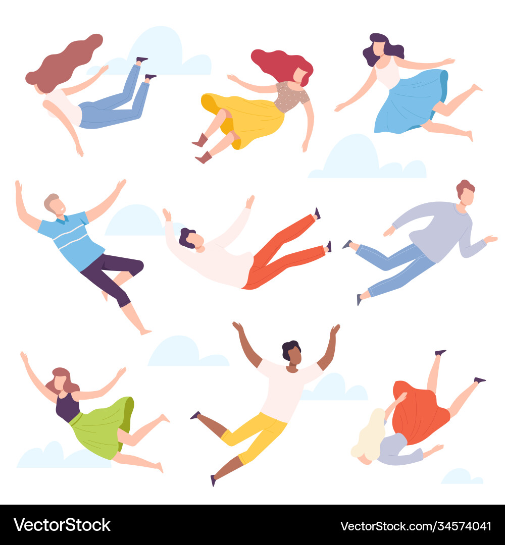 People Flying Through The Air