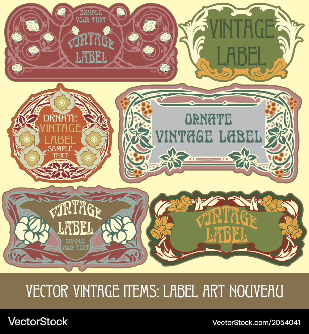 Vintage items Royalty Free Vector Image - VectorStock