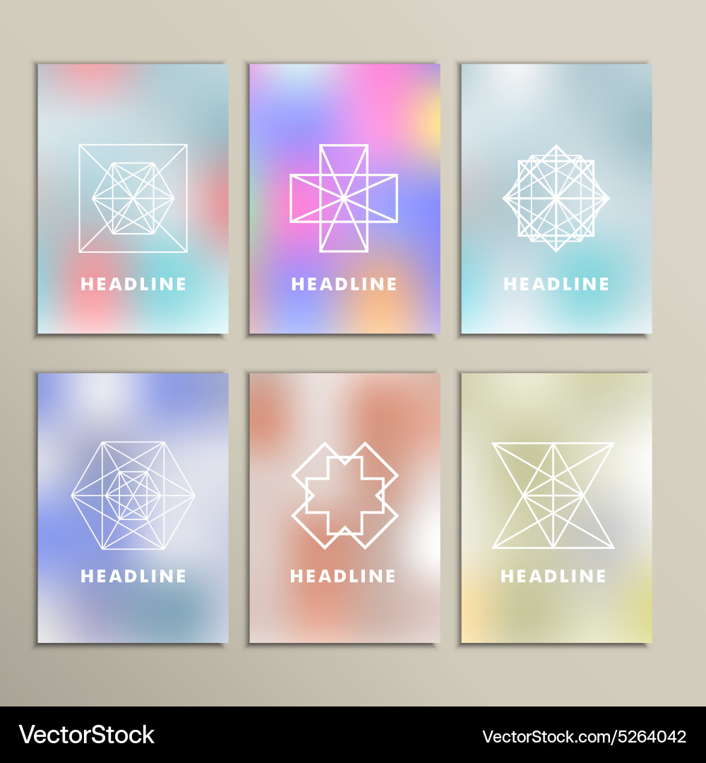 Abstract Geometric Shapes Royalty Free Vector Image