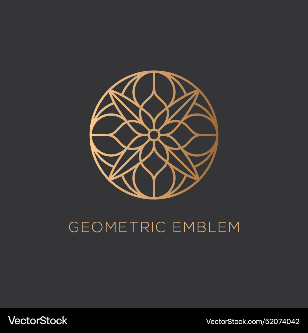 Geometric emblem Royalty Free Vector Image - VectorStock