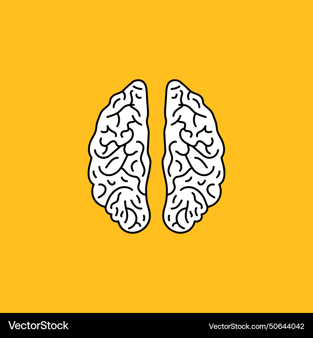 Human brain medical symbol Royalty Free Vector Image
