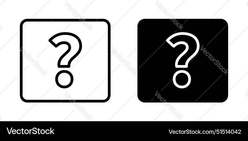 Interrogation icon Royalty Free Vector Image - VectorStock