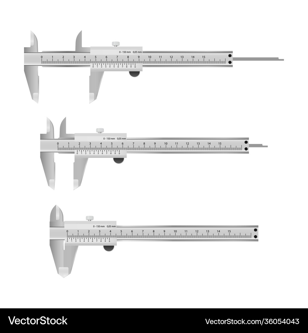 Caliper for measurement Royalty Free Vector Image