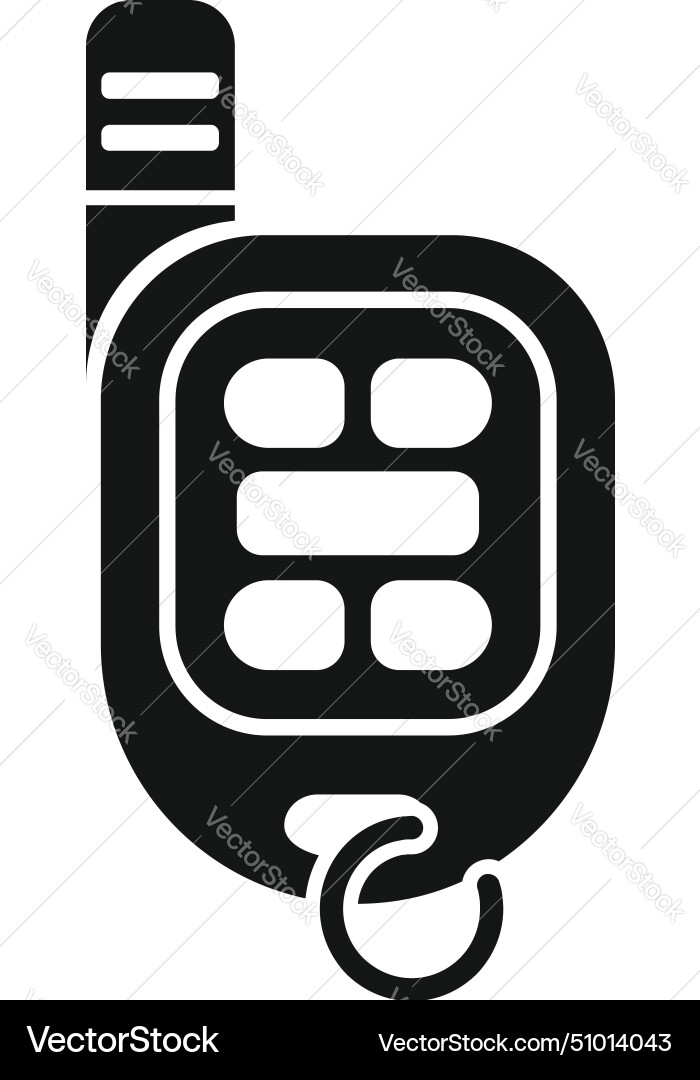 Car alarm system icon simple control Royalty Free Vector