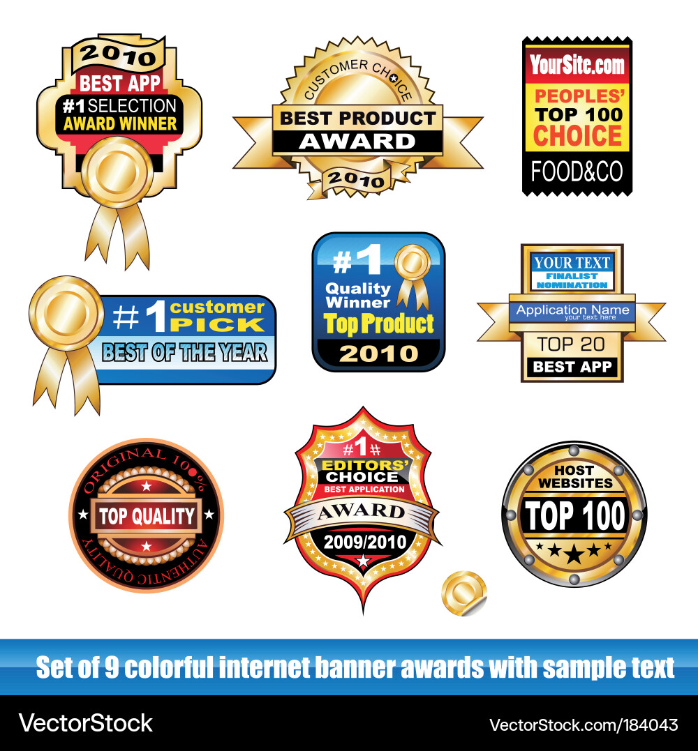 Certification stickers Royalty Free Vector Image