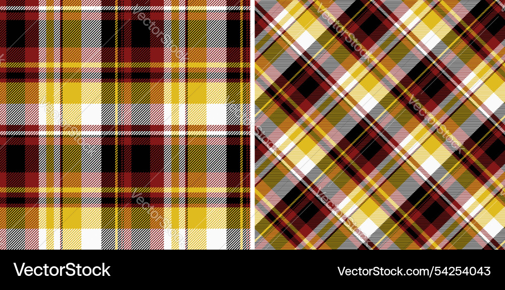 Check texture seamless of fabric textile Vector Image