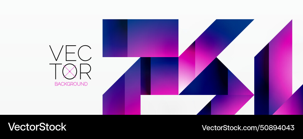 Minimalist elegance - lines squares triangles Vector Image